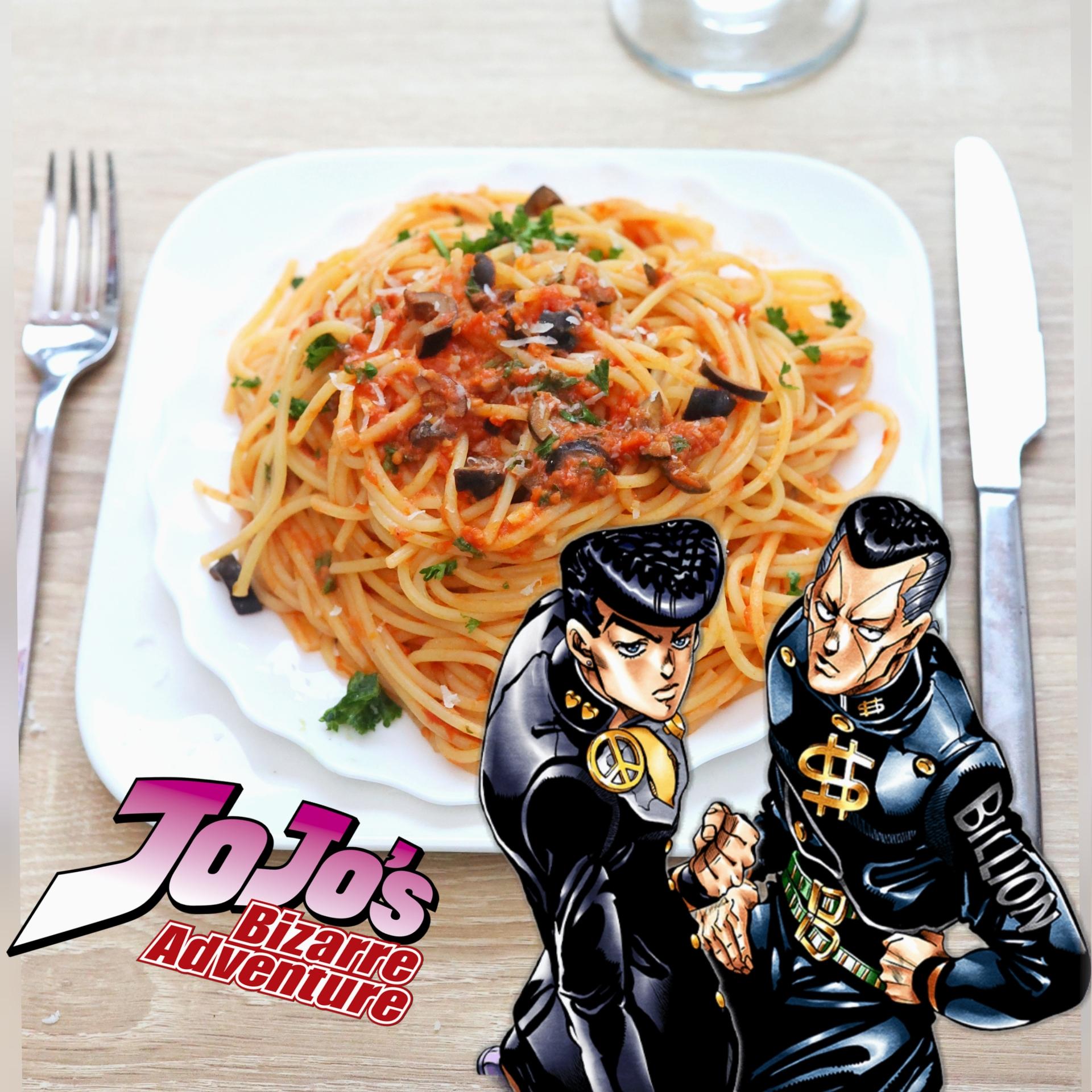 Anime-Rezept: Harlot Spaghetti wie in Jojo's Bizarre Adventure ...
