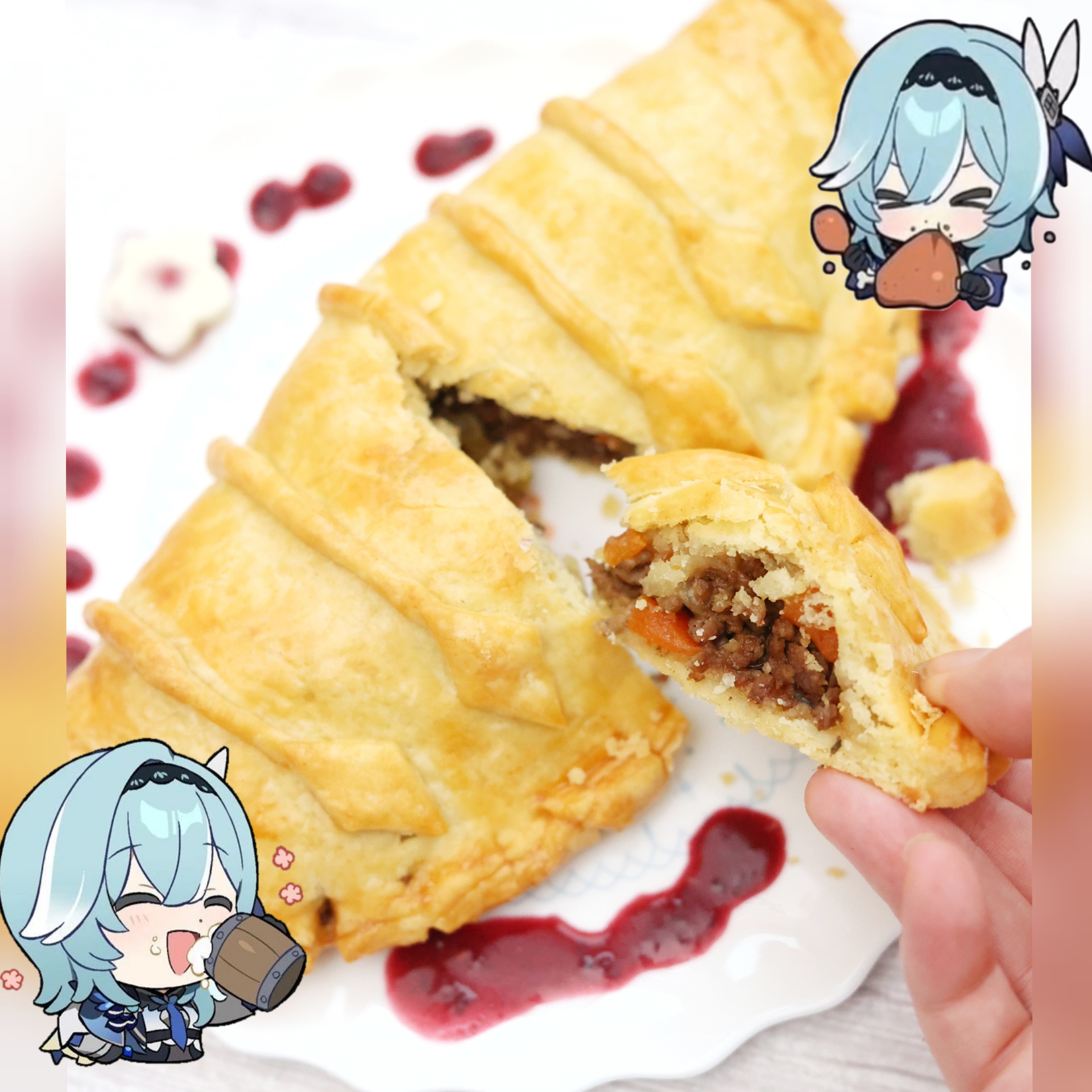 Game-Rezept: Stormcrest Pie von Eula wie in Genshin Impact | Mangakochbuch